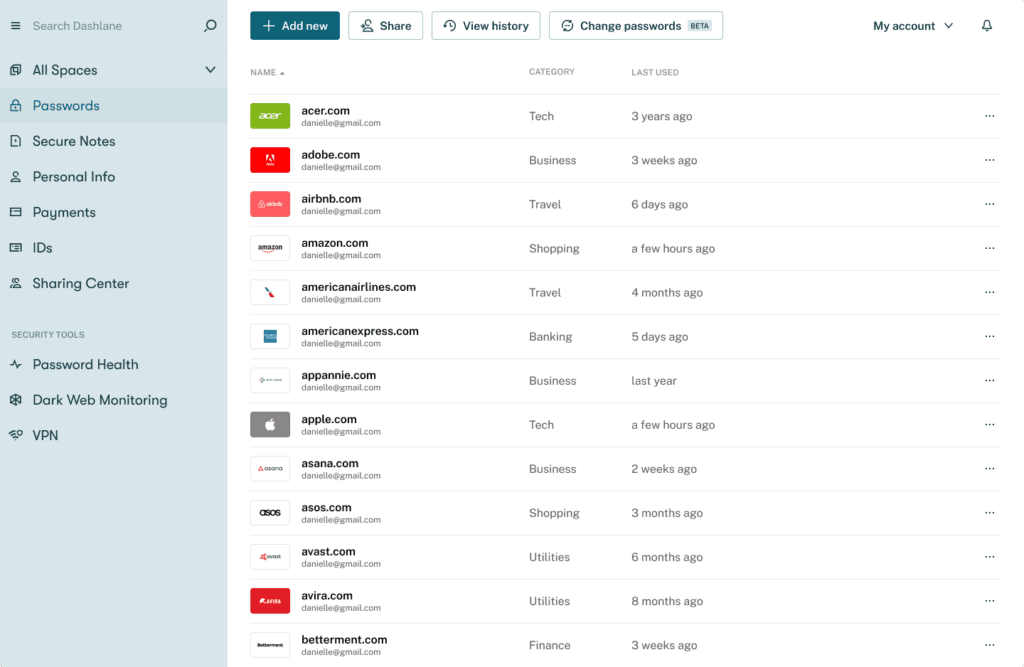 How to Find & Manage All Your Online Accounts | Dashlane