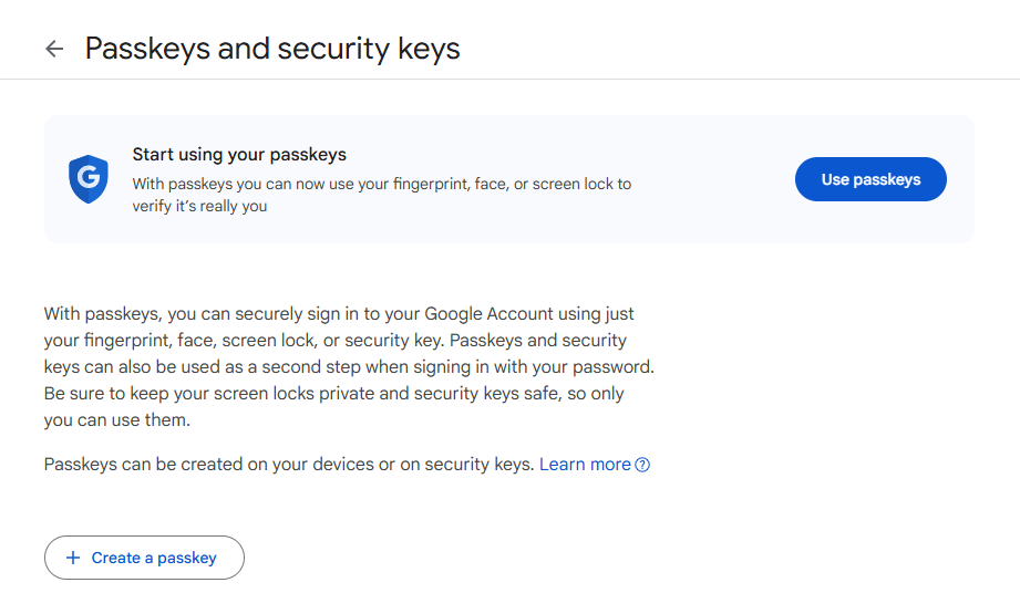Claves de acceso explicadas: cómo crear claves de acceso para Google ...