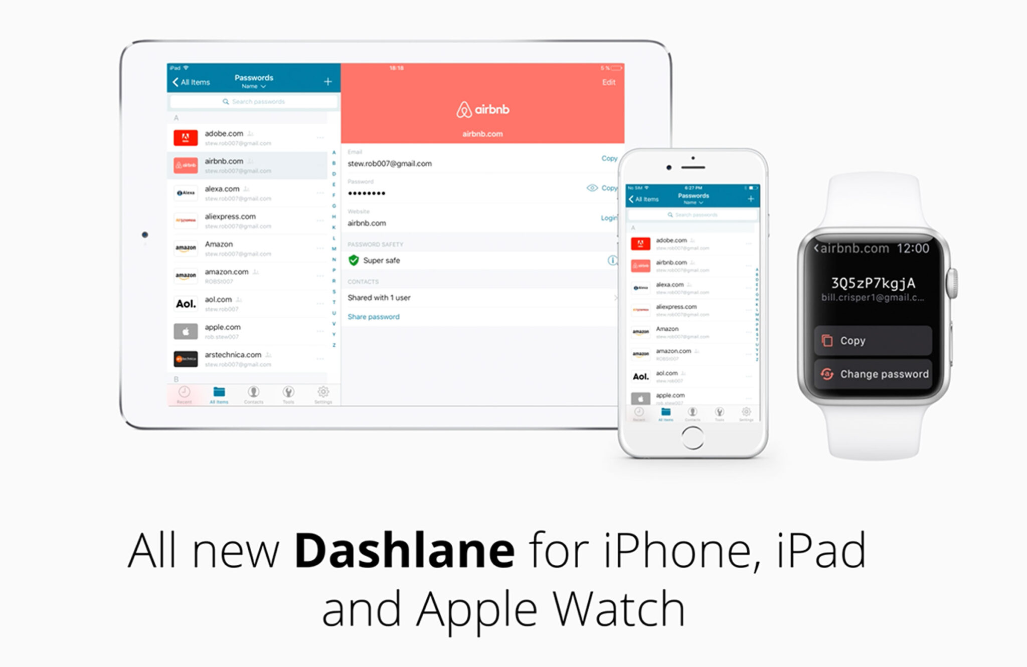 Redesigned Dashlane App for iPhone and iPad